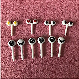 pulabo Cute Eye Mini Food Fruit Picks Kid Forks Bento Lunch Box Tool Tableware Excellent and Beautiful
