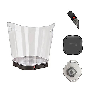 Ice Bucket Transparent Plastic Drink Bucket Large Capacity 4.5L Suitable for Party Bar Family Gathering