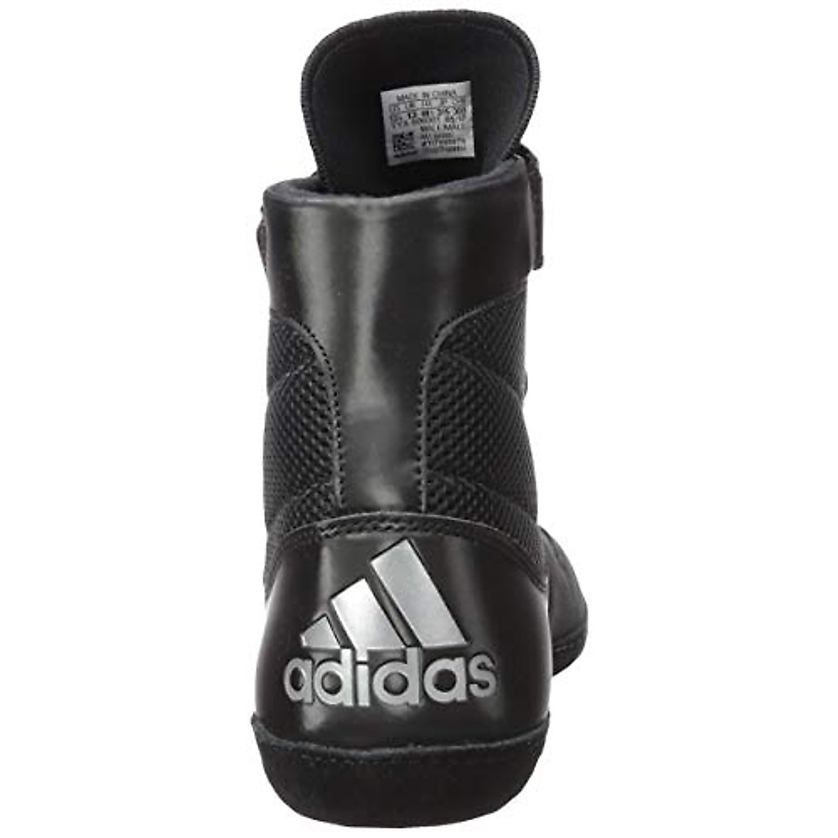 adidas Performance Men's Combat Speed.5 Wrestling Shoe, Black/Silver Metallic/Black, 10