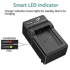 NP-FW50 Battery Charger, LP Charger Compatible with Sony Alpha A6000, A6400, A6100, A6300, A6500, A5100, A7, A7 II, A7R, A7R II, A7R2, A7S, A7S II, A7S2, A5000, A3000, A55, RX10, NEX-3/5/7 Series