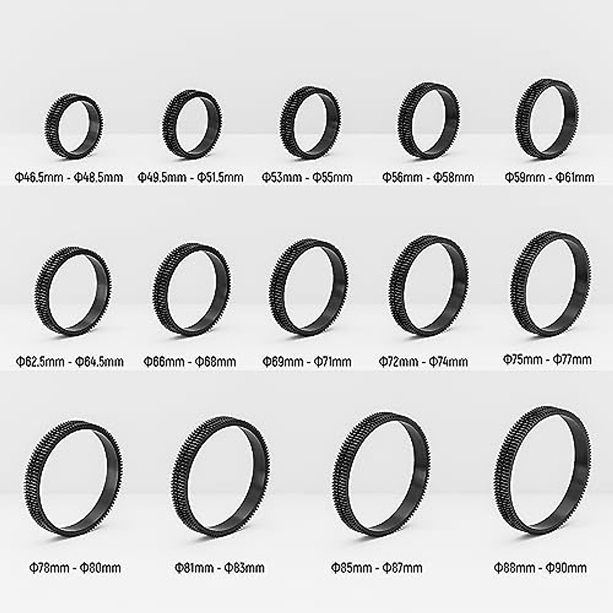 NEEWER PG008 Seamless Follow Focus Gear Ring 0.8 MOD for ø85-87mm Lens, Compatible with SmallRig Compatible with Tilta NEEWER Follow Focus for Canon Sony Nikon Fujifilm Panasonic Sigma Lens