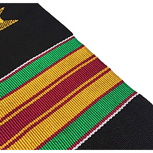 ADVANSYNC Black Grads Matter Class of 2024 Premium Handwoven Kente Cloth Graduation Stole (BGM 2024)