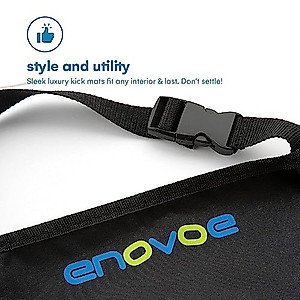 Enovoe Back Seat Protector for Kids car seat Cover - 2 Pack - Quality Car Kick Mats - Waterproof Protection for Upholstery from Dirt, Mud, Scratches - XL Car seat Back Protector Back of Driver Seat
