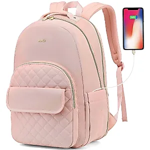 Breold Laptop Backpacks for Teens Girls 15.6 inch for School, Women Backpack Teacher Daypack for Travel Business, College Bookbag Schoolbag Professional