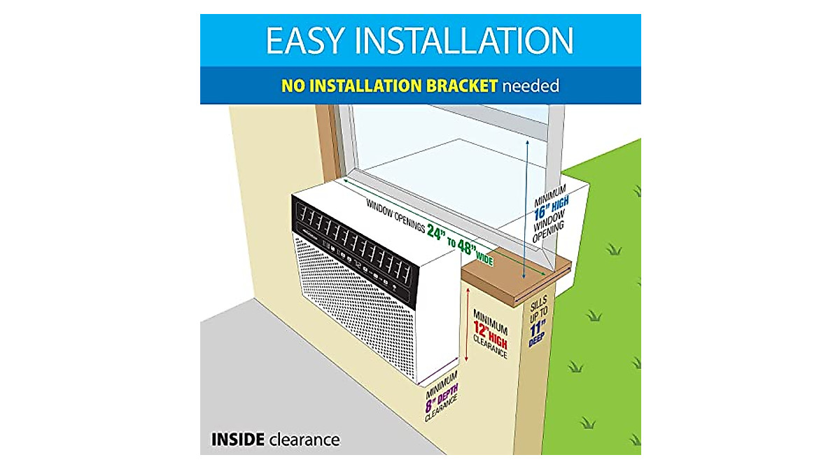 Soleus Air 6,000 BTU Energy Star Over-The-Window-Sill AC | Smart & Quiet