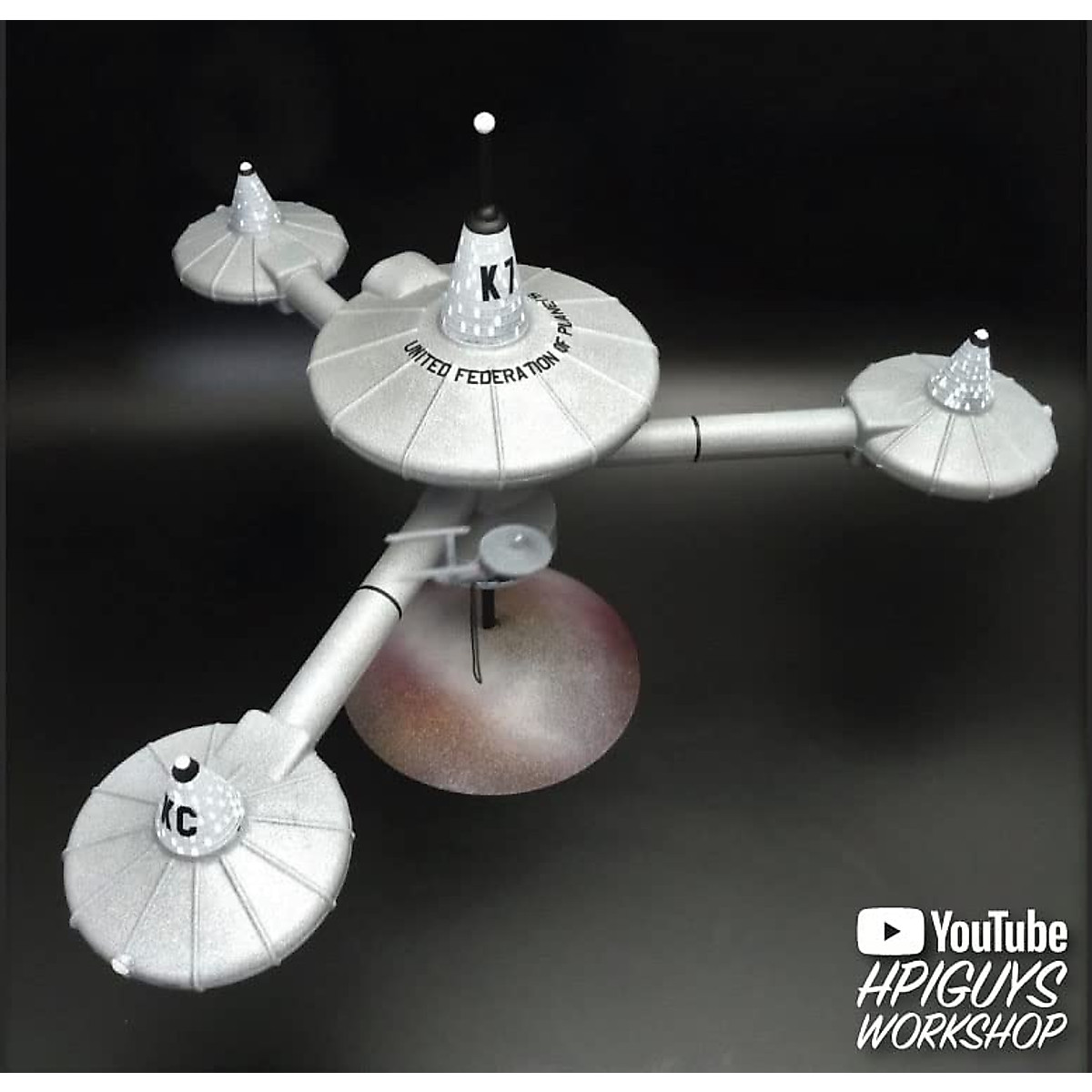 AMT Star Trek K-7 Space Station 1:7600 Scale Model Kit