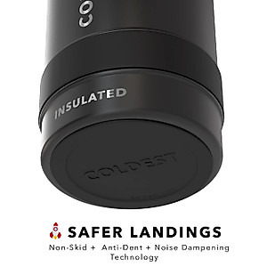 THE COLDEST Skinny Can Cooler - Vacuum Insulated Stainless Steel Slim Can Koozie - Sleeve for All 12oz Cans - Slim Can Holder for Beer, Soda, Hard Seltzer, Energy Drinks & more (Astro Purple)