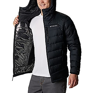 Columbia Men's Autumn Park Down Hooded Jacket, Black, Large