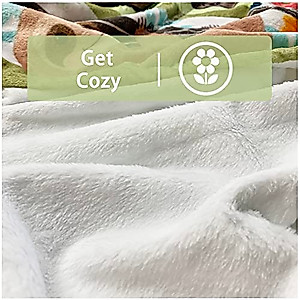 Sloth Blanket Flannel Throw Gift for Chid Teenager Adults for All Seasons Super Soft Snuggle Breathable Cute Bed Sofa Couch Foldable Unisex 100x130 Brown 40x50