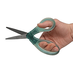 Westcott 8" Gel-Grip Multipurpose Scissors for Office and Home, Green