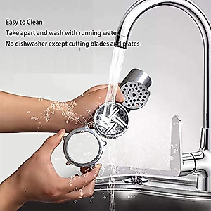 Sunmile SM-G50 ETL Electric Meat Grinder - Max 1.3 HP 1000W Heavy Duty Meat Mincer Sausage Grinder - Metal Gears, Reverse, Circuit Breaker, Stainless Steel Cutting Blade and Plates, 1 Sausage Stuffs