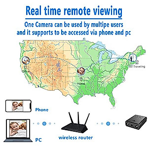 Rettru Spy Camera Hidden Camera WiFi : Smallest HD Mini Camera Nanny Cam Small Camera Spy Cam Mini Wireless Camera Mini Spy Camera V380 Pro WiFi Camera Indoor Camera Wireless with Phone app