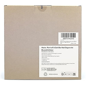 Anhow 2pcs 6x6 Shadow Box Frame, 3D Picture Frame Display Cas with Real Transparent Glass for Photos, Memorabilia, Crafts, Souvenir, Wedding Memories, Baby Items - White/ 1.2 Inch Depth