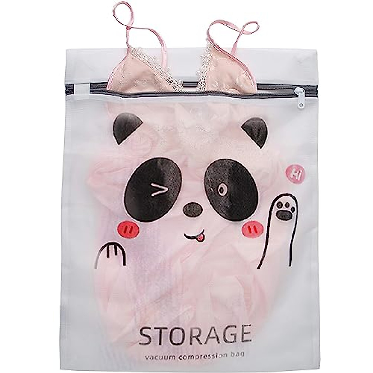 POLCD 20x24 inch Mesh Laundry Bags with Built in Zipper for Cleaning Delicates– Set of 2 Large Washing Machine Bags for Sweater Dirty Clothes Dryer Net Protector Travel College Dorm Organizer 50x60cm