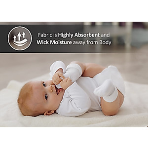 RUVANTI 6 Pack Birdseye Flat-Fold Cloth Diapers for Babies, 100% Cotton Extra Large Reusable Diapers 24x24 Inches, Baby Burp Cloths