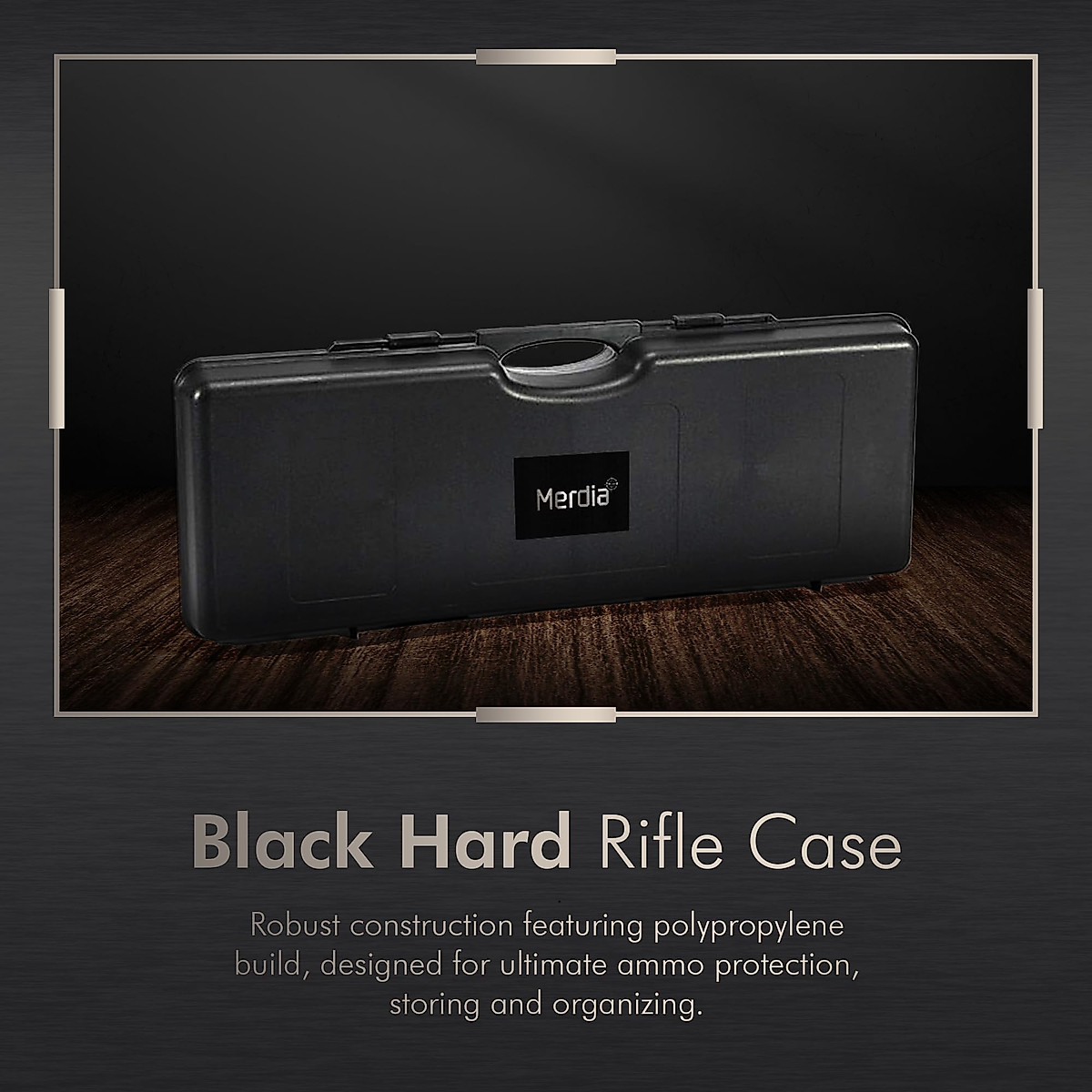 Gun Case Precision Hard Locking Rifle Cases Ultra Protective Case Intensive Convoluted Foam Shot Gun Case | AR Accessories | Rifle Bag | Hard Gun Cases for Rifles | Shotgun Case, Length 33.4 Inches
