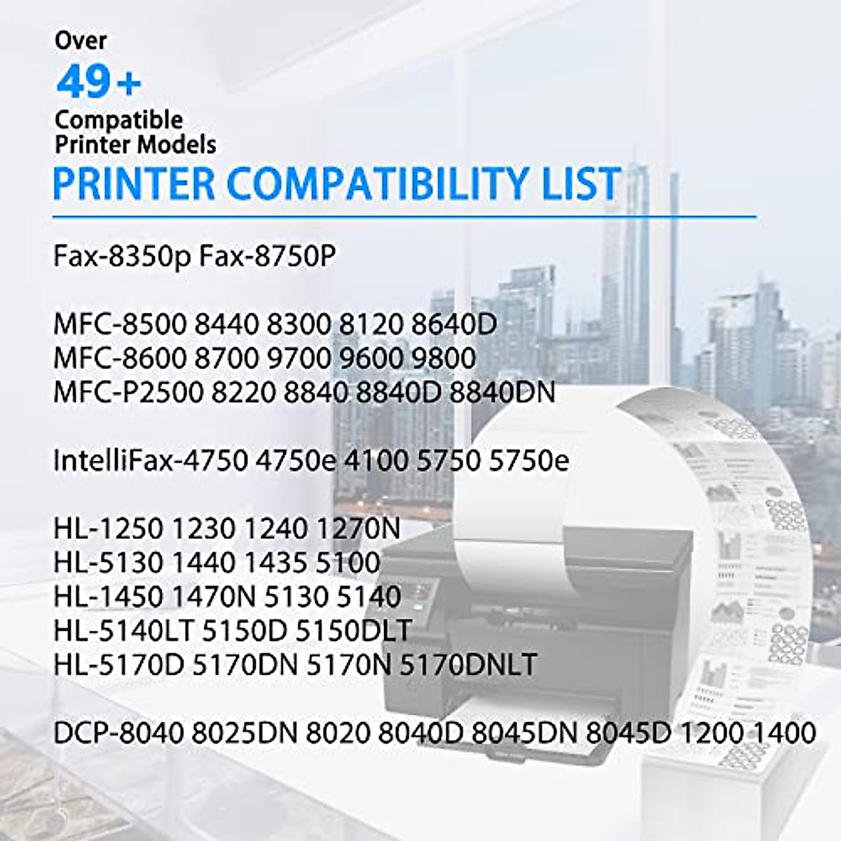NineLeaf 1 Pack Compatible Drum Unit Replacement for Brother DR510 DR-510 to use in HL-5100 HL-5130 HL-5140 HL-5150DLT HL-5170DNL MFC-8220 MFC-8440 MFC-8640 Printer