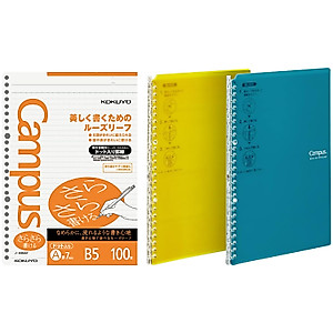 KOKUYO Back to School Supply Set Pack of 30. School Supply Kit Back to School Study Essentials Stationery Set Gift. Notebooks Binders Refill Paper Ballpoint pen Pencil Glue Stick Scissor and Stapler