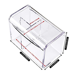 Moosy Life Acrylic Bathroom Organizer, Cotton Ball Holder, Cotton Pad and Cotton Swab