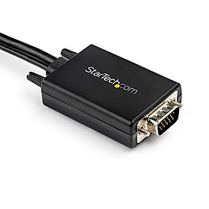 StarTech.com 6ft VGA to HDMI Converter Cable with USB Audio Support & Power - Analog to Digital Video Adapter Cable to Connect a VGA PC to HDMI Display - 1080p Male to Male Monitor Cable (VGA2HDMM2M)