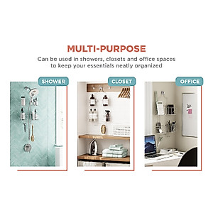 Zenna Home, Chrome Expandable Over-The-Shower Caddy