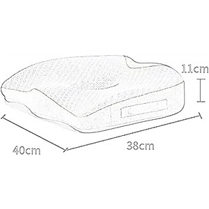 BUZZNN Memory Foam Seat Cushion for Office Chair - Office Chair Cushion, Car Seat Cushion, Ergonomic Design, Coccyx Cushion Pads for Tailbone Pain, Sciatica Relief Pillow (Color : Green)