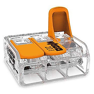 Wago 221-613 LEVER-NUTS 10AWG 3 Conductor Compact Wire Connectors 30 PK