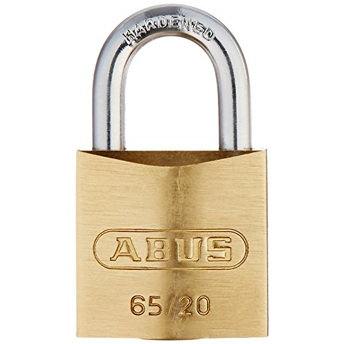 ABUS 65/20 Solid Brass Padlock Keyed Different - Hardened Steel Shackle