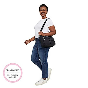 Baggallini womens Modern Everywhere Bag, Black, One Size US