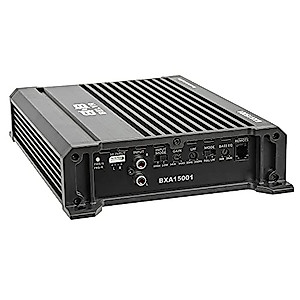 Belva BXA15001 1500W Peak BX-Series 2-Ohm Stable Class-A/B Monoblock Car Audio MOSFET Amplifier with Remote Subwoofer Level Control