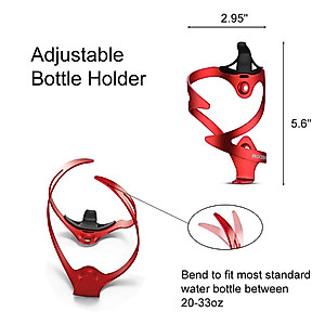 ROCKBROS Bike Water Bottle Cages Bicycle Water Bottle Holder Lightweight Aluminum Alloy Bike Bottle Bracket for Road and Mountain Bike-2Pack