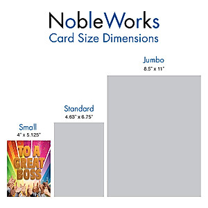 The Best Card Company Great Boss - 20 Assorted Boxed Boss Thank You Note Cards with Envelopes (4 x 5.12 Inch) - Hands Held Out in Appreciation AM5862BYG-B2x10