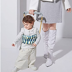 Handheld Baby Walker,Safe Toddler Walking Assistant Helper Kid Walking Child Harnesses Learning Assistant Belt Gray