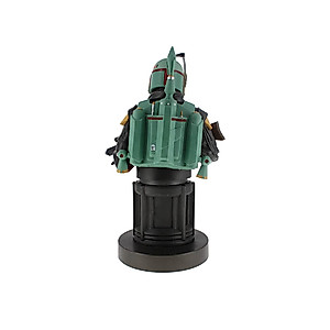 Exquisite Gaming: The Mandalorian: Boba Fett - Original Mobile Phone & Gaming Controller Holder, Device Stand, Cable Guys, Licensed Figure