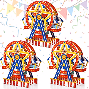 Carnival Ferris Wheel Centerpiece Carnival Theme Party Decorations Carnival Cake Holder Circus Carnival Favor Supplies for Candy Desserts Cake Carnival Ferris Wheel Party Decorations