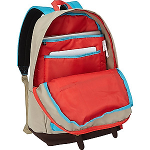 JanSport Cortlandt 15-inch Laptop Backpack - Rugged Vegan Leather Bag, Black