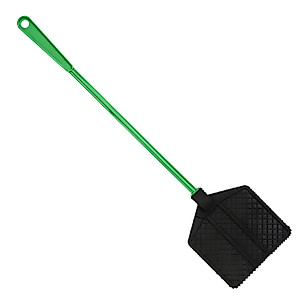 OFXDD Rubber Fly Swatter, Long Fly Swatter Pack, Fly Swatter Heavy Duty, Light Green Color (3 Pack)