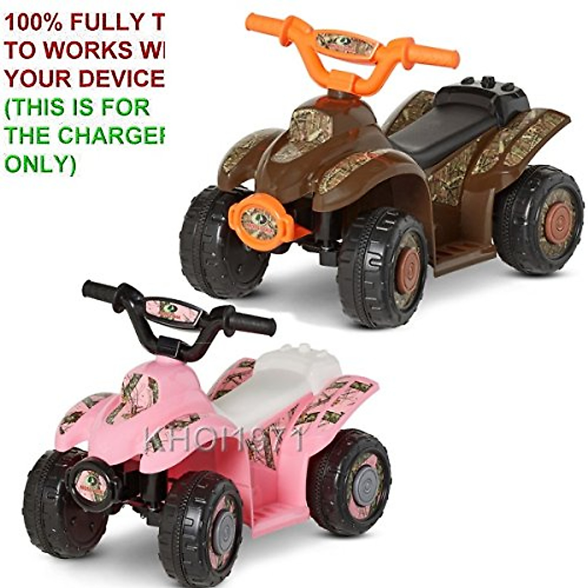 KHOI1971 Wall Charger AC Adapter Compatible with Mossy Oak Break UP Infinity Ride on KT1210WM KT1210 ATV Quad 6V-Volt Battery