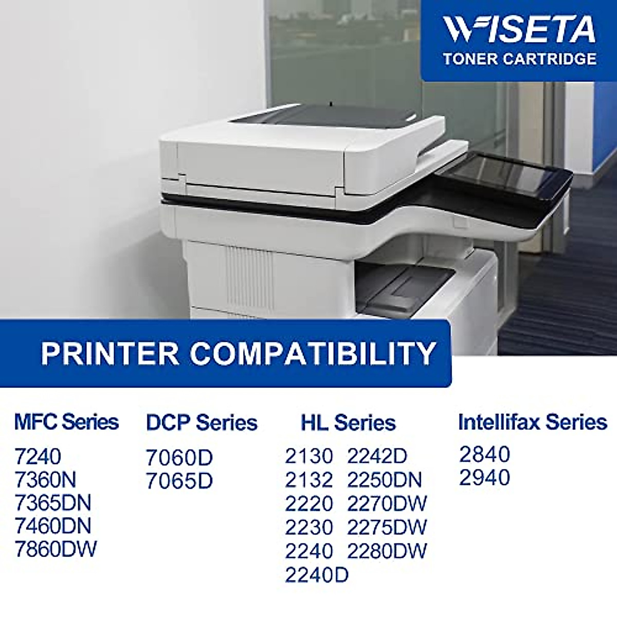 TN450 TN-450 Toner Cartridge Replacement for Brother TN450 TN 450 TN420 TN 420 Compatible with HL-2270DW HL-2280DW HL-2230 MFC-7360N MFC-7860DW DCP-7065DN Intellifax 2840 2940 (2 Black)