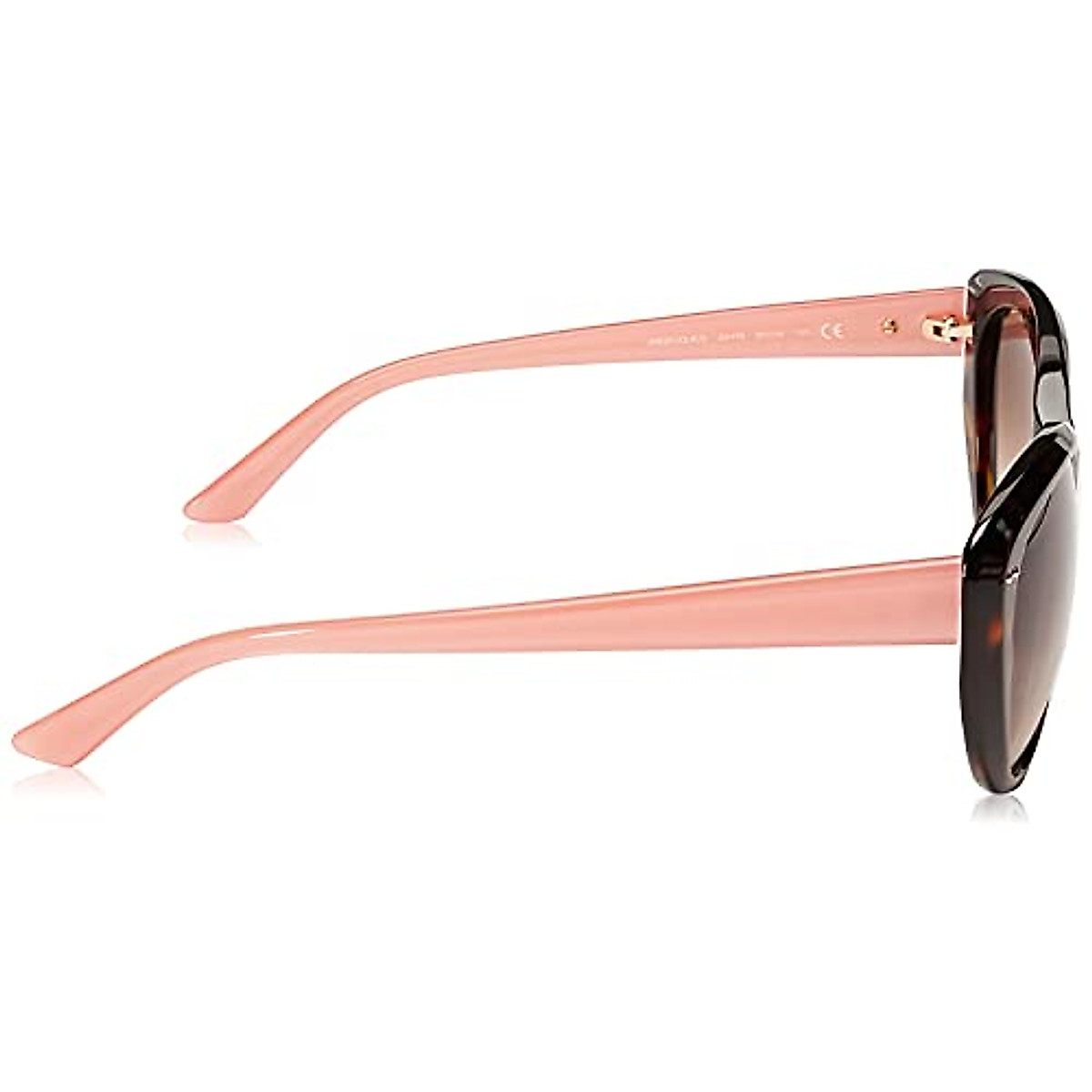 Kate Spade New York Women's Angeliq Cat-Eye Sunglasses, Tortoise Blush/Brown Gradient, 55 mm