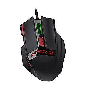 iFCOW Wired Mouse 10 Buttons USB Gaming Mouse with RGB Light 1000/1600/2400/3200DPI Weight Tuning for Desktop Laptop