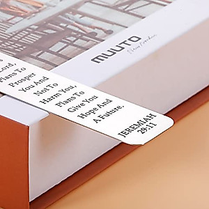 Bible Verses Bookmark Gifts for Women, Jeremiah 29 11, Christian Religious Bookmark for Godson Goddaughter, Book Lover Gifts, Inspirational Catholic Gifts Easter Baptism Communion Faith Keepsake