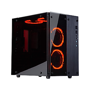 Rosewill CULLINAN PX RGB-ST ATX Mid-Tower Gaming PC Computer Case, Supports 240 & 280mm Liquid Coolers, 4 Dual-Ring Remote-Controlled 120mm RGB LED Fans & 80mm Rear Fan, Tempered Glass
