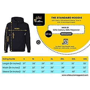 64 Ford Mustang Untamed Spirit Licensed Official Mens Hoodies, Black, 2XL