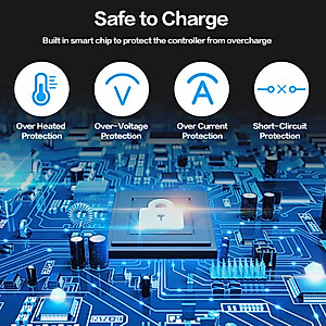 Controller Charging Station, SEVENKA Charger Dock, Fast Charging Stand Compatible with PlayStation 5/PS5 Dualsense Controller, Dual USB C Fast Charging for Dual Controller