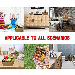 Basket For Gifts Empty, 5 PCS Sturdy Diy Bulk Gift Basket Kraft Market Tray Cardboard Basket With Handles, Gift Basket Kit Supplies Wrap To Fill For Holiday Birthday Christmas Valentines Thanksgiving