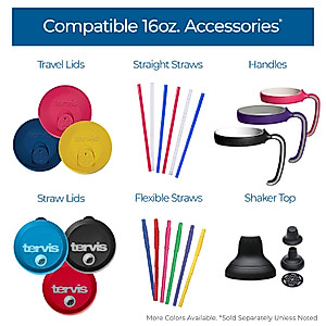 Tervis Travel Lid Made in USA Double Walled Insulated Tumbler Travel Cup Keeps Drinks Cold & Hot, Fits 16oz Tumblers, Orange