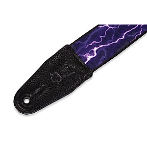 Levy's Leathers 2" Polyester Guitar Strap with Printed Design, Garment Leather Ends and Tri-glide Adjustment (MP-18)