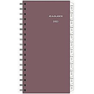AT-A-GLANCE 2023 Weekly Planner Refill, Hourly, 12068 Day-Timer, 3-1/4" x 6-1/2", Size 2, Pocket Size, Spiral Bound, Monthly Tabs (064-287)
