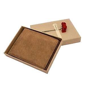 K KENON Mom Son Wallet - Engraved Leather Men Wallet-The Perfect Personalized Son Gift From Mom And Dad (Wallets-For Son From Dad)